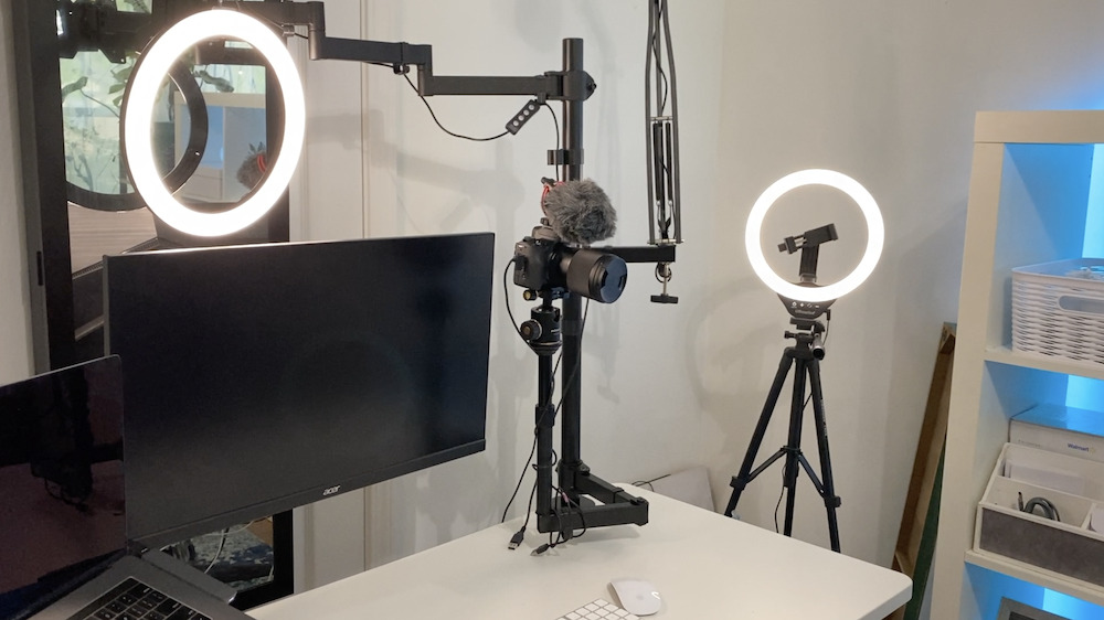 Entire Youtube Studio Setup On One Desk Pennies Not Perfection