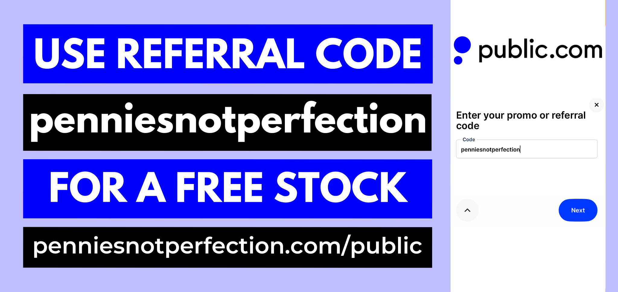 Public Referral Code 2023: Use penniesnotperfection for FREE Stock ...